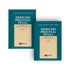 DERECHO PROCESAL PENAL 2 TOMOS - San Cristobal Libros SAC. Derechos Reservados